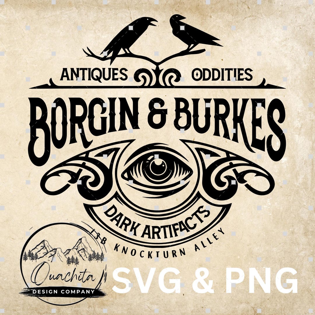 Borgin & Burkes Logo SVG AI PNG - Digital Download Wizarding World - Etsy