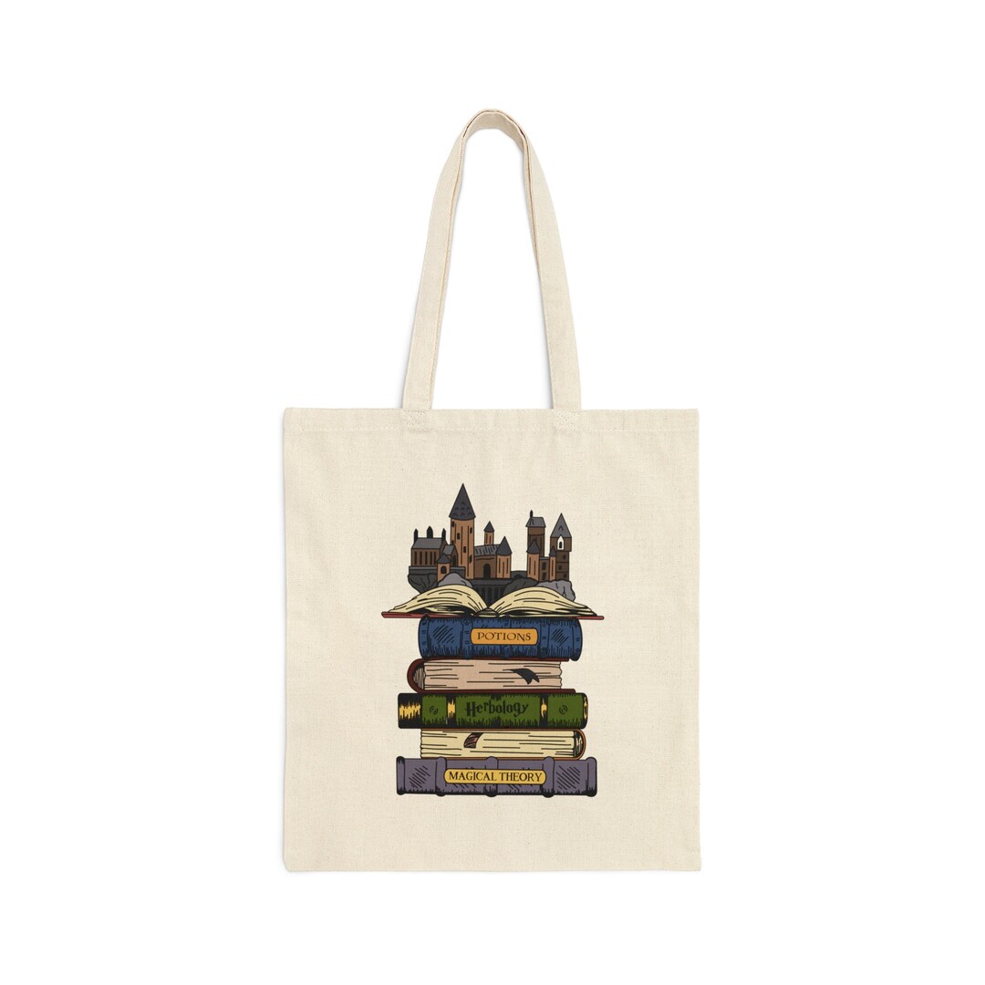 Harry Potter Books Hogwarts Castle Cotton Canvas Tote Bag - Etsy