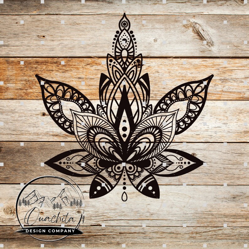 Mandala Marijuana Leaf Weed SVG PNG Digital Download - Etsy