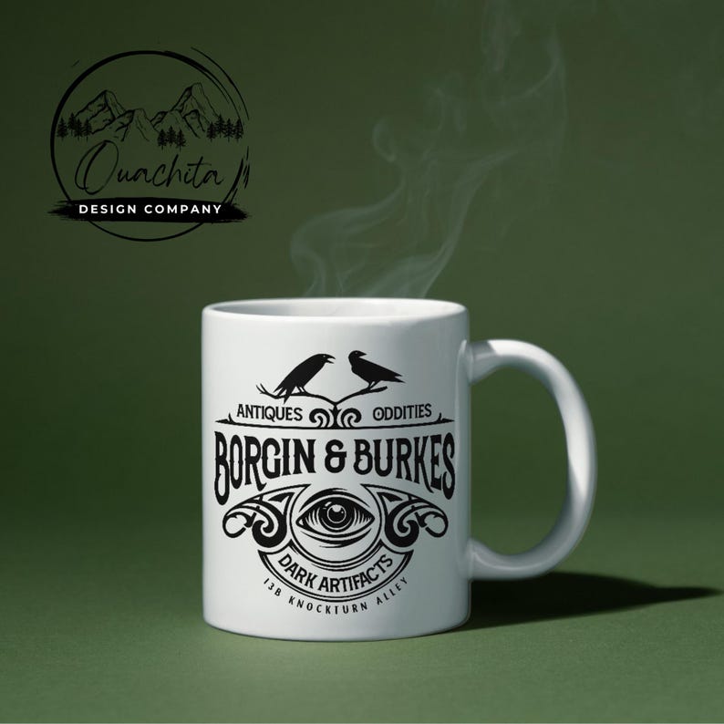 Borgin & Burkes Dark Wizard Shop SVG PNG | Magical Antique Logo Design ...