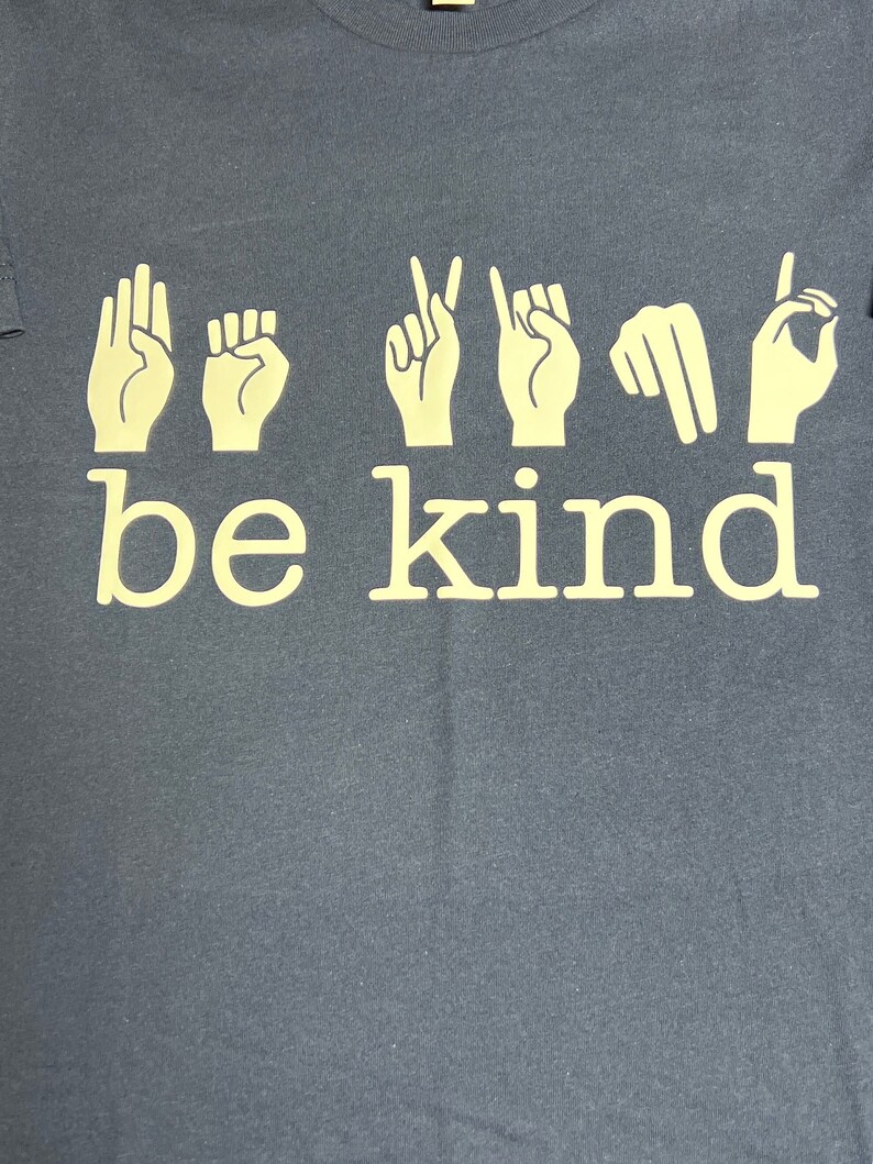 Be Kind- Sign Language - Etsy
