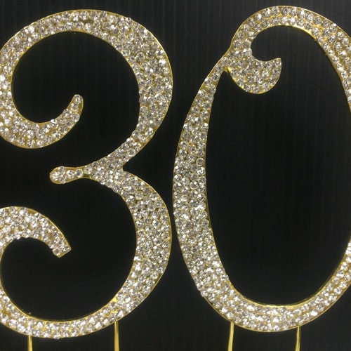 Thirty Cake Topper Thirty 30 Cake Topper Number Cake | Etsy