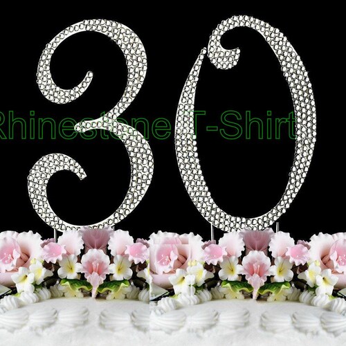 Thirty Cake Topper Thirty 30 Cake Topper Number Cake | Etsy