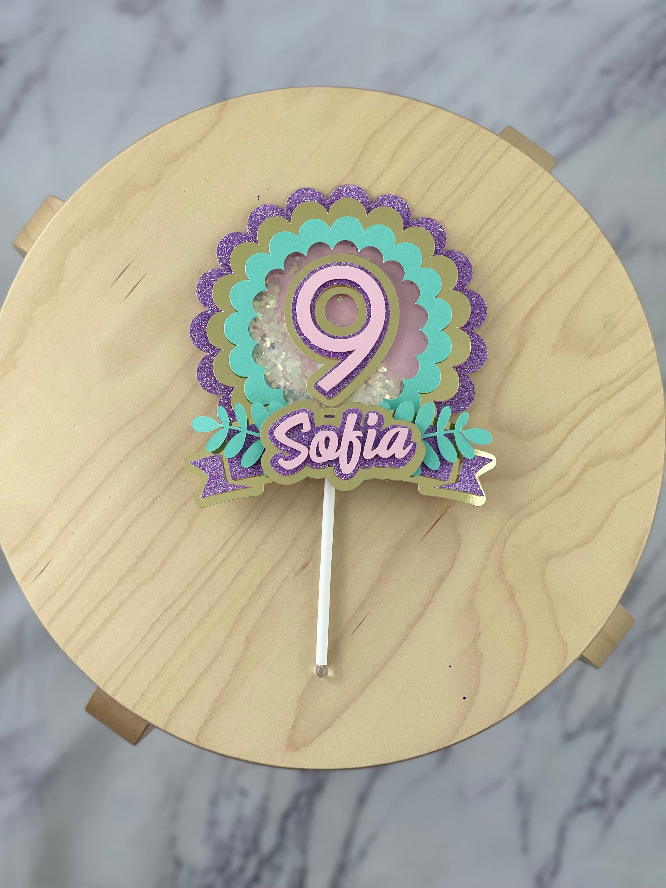 Flower Shaker Cake Topper - Etsy