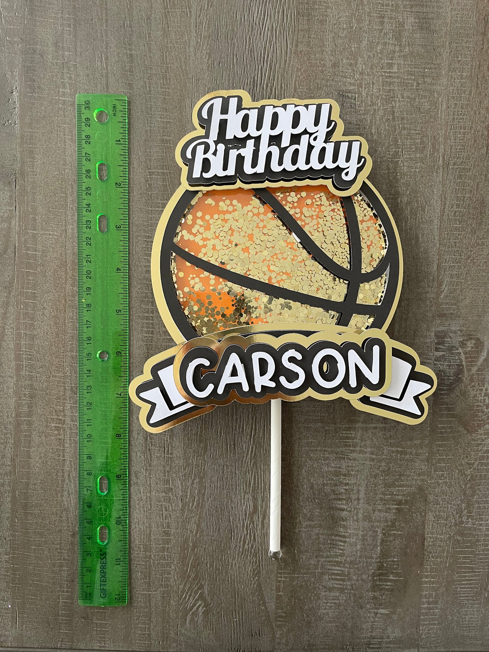 Basketball Shaker Cake Topper - Etsy