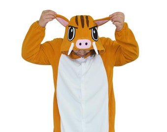 Timon Hakuna Matata KIGURUMI Cosplay Romper Charactor Animal Hooded PJS ...