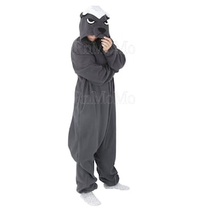 Honey Badger KIGURUMI Cosplay Romper Charactor Animal Hooded Night ...