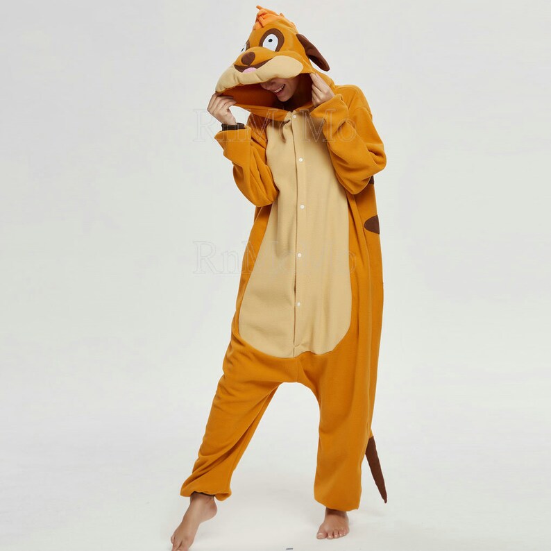 Timon Hakuna Matata --- KIGURUMI Cosplay Romper Charactor Animal Hooded ...