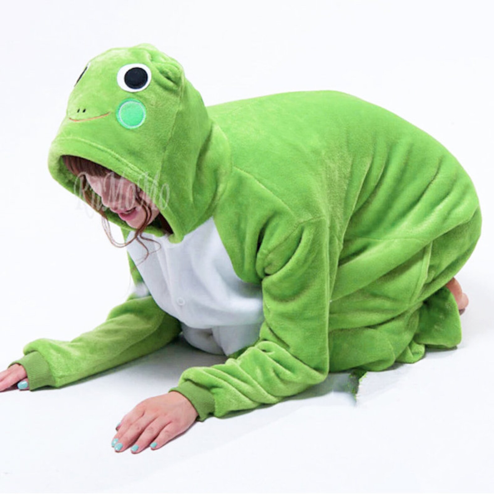 Cute Green Frog Unisex Adult Anime Kigurumi Pajamas Cosplay | Etsy