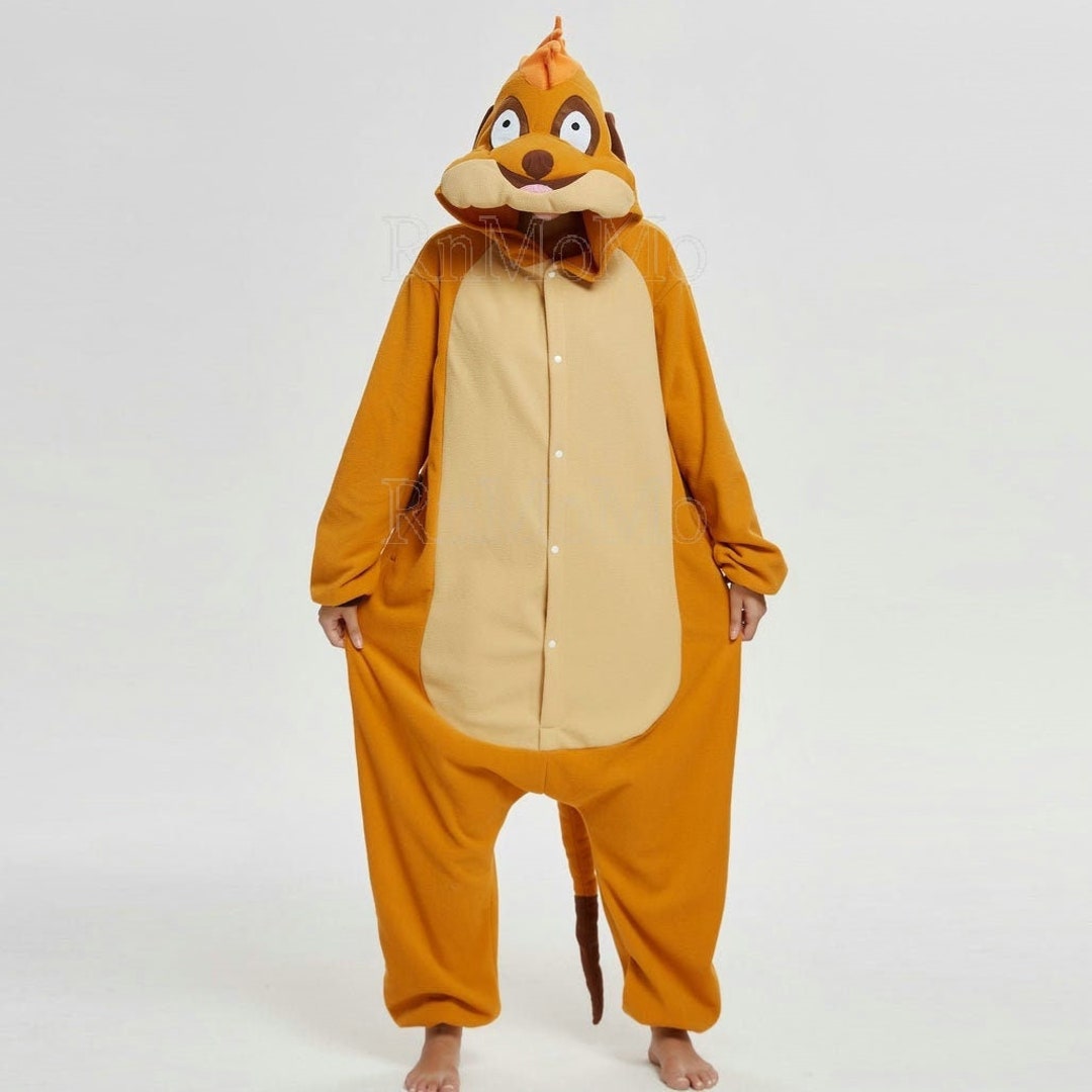 Timon Hakuna Matata --- KIGURUMI Cosplay Romper Charactor Animal Hooded ...