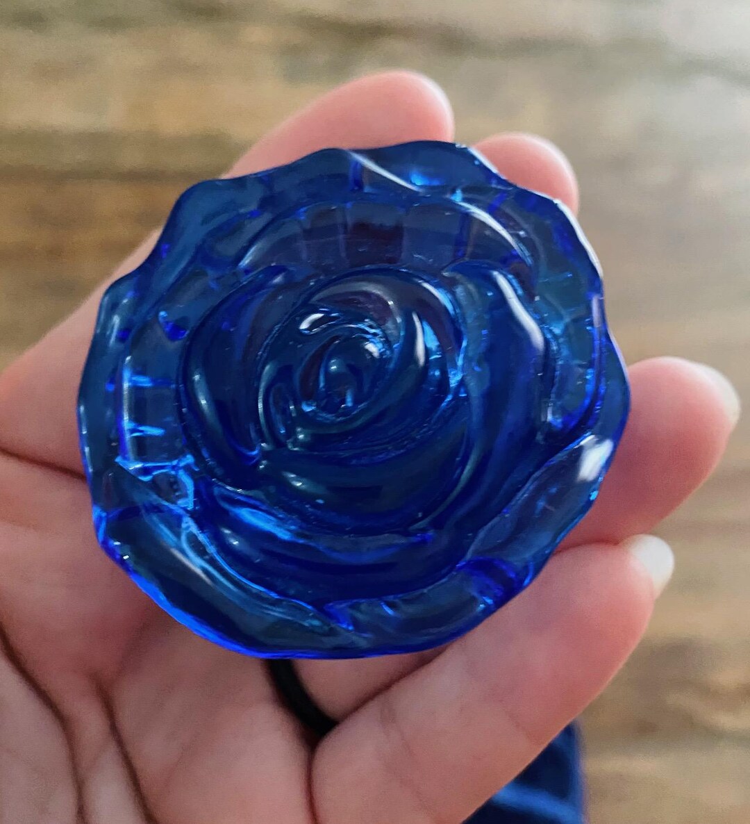 Royal Blue Leather Rose Flogger - Etsy