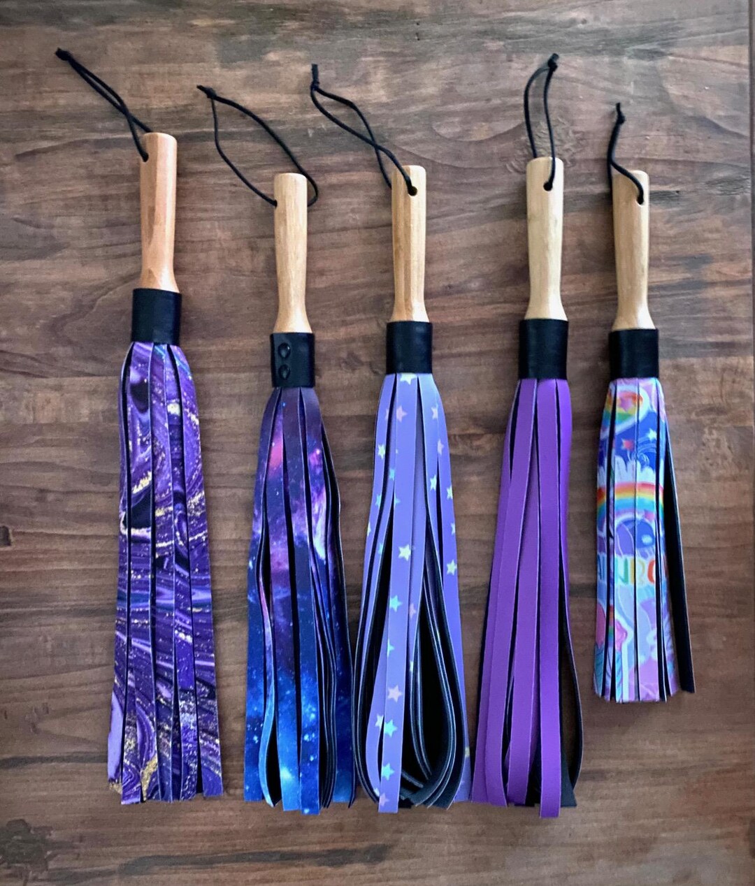 Leather Alternative Flogger With Bamboo Handle - Etsy