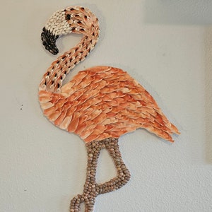 Flamingo - Seashell Flamingo - Flamingo Wall Art - Flamingo Wall Decor ...
