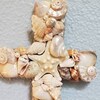 Seashell Cross Beach Wedding Cross Beach Decor Coastal Decor Nautical ...