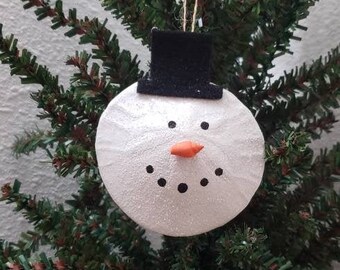 Snowman Sand Dollar Sand Dollar Snowman Ornament Beach - Etsy