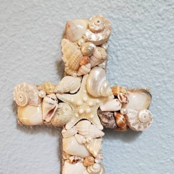 Seashell Cross - Etsy