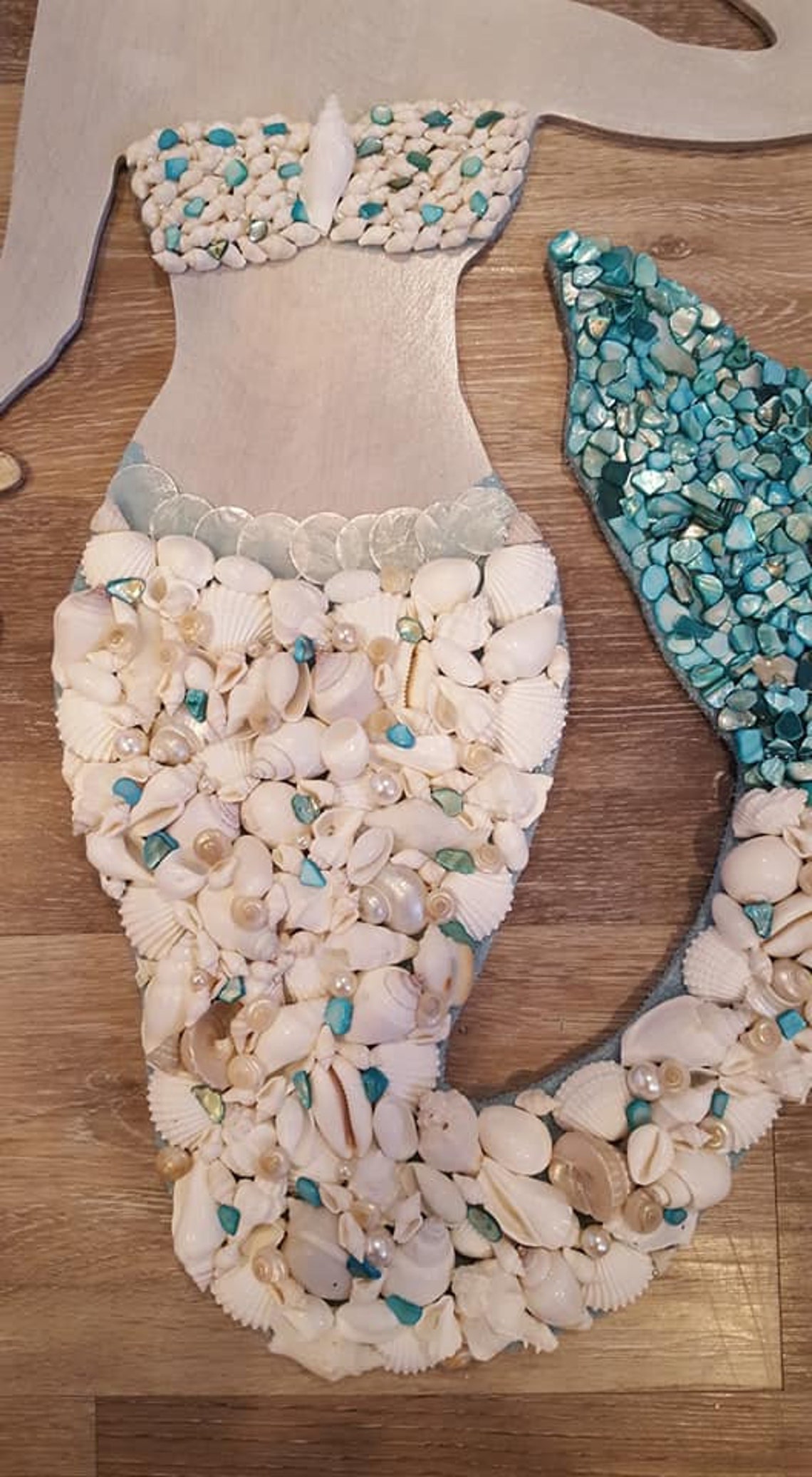 Seashell Mermaid Beach Decor Nautical Decor Coastal - Etsy