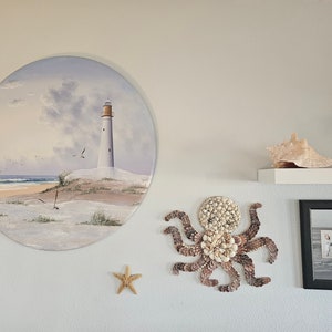 Seashell Octopus- Octopus Wall Decor - Sea Life Decor - Coastal Decor ...