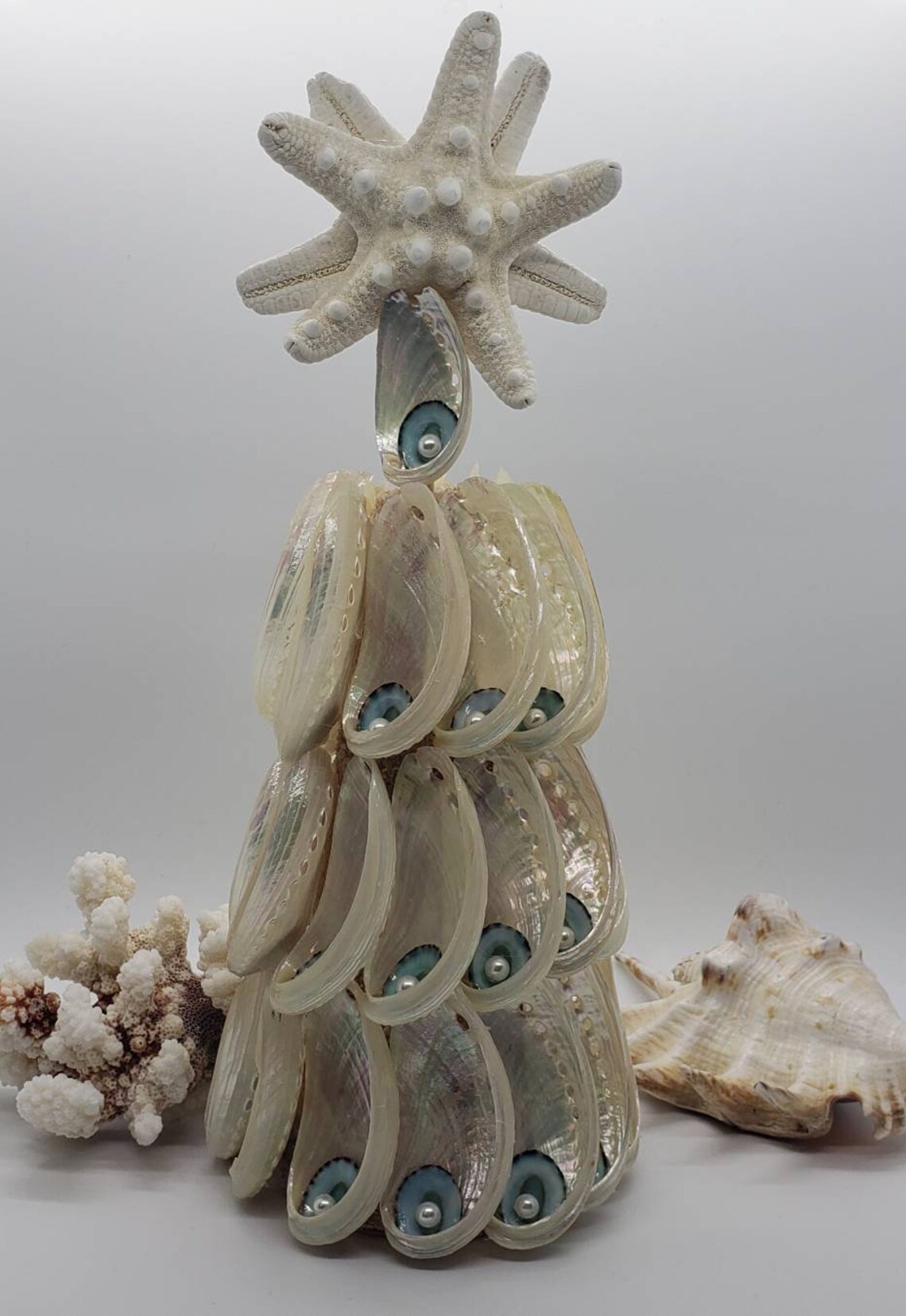 Seashell Trees abalone Limpets Seashells Pearls Starfish - Etsy