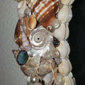 Seashell Mirror - Round Seashell Mirror - Coastal Decor - Beach Decor ...