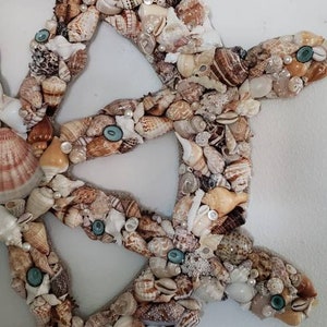 Extra Large 36" Ships Wheel - Seashell Ships Wheel - Nautical Ships ...