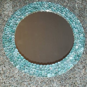 Seashell Mirror - Round Nautical Decor Shell Mirror - Coastal Decor ...