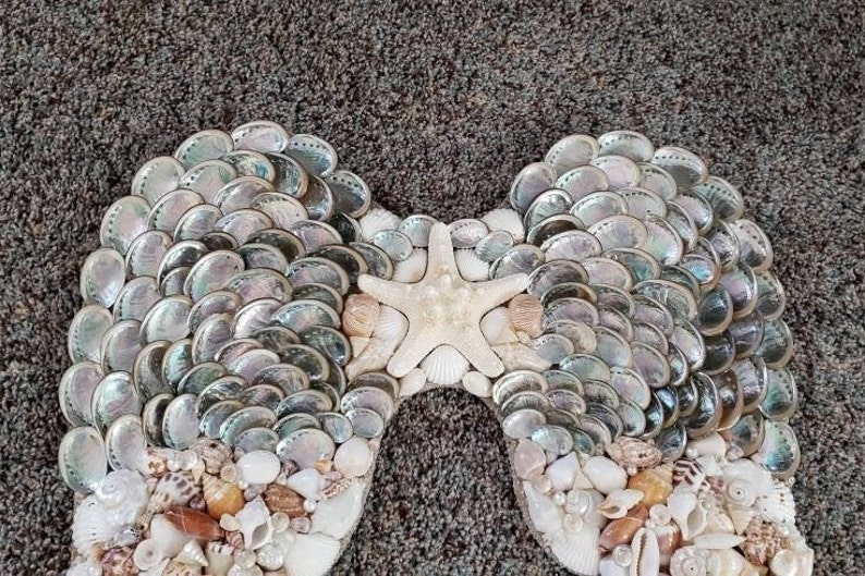 Seashell Angel Wings Abalone & Seashell Angel Wings | Etsy
