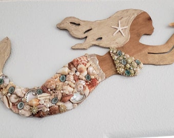 Seashell Mermaid Beach Decor Nautical Decor Coastal | Etsy