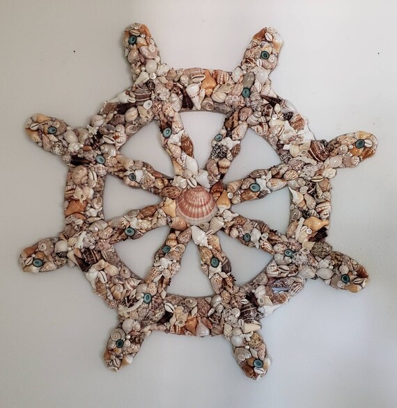 Extra Large 36 Ships Wheel Seashell Ships Wheel | Etsy