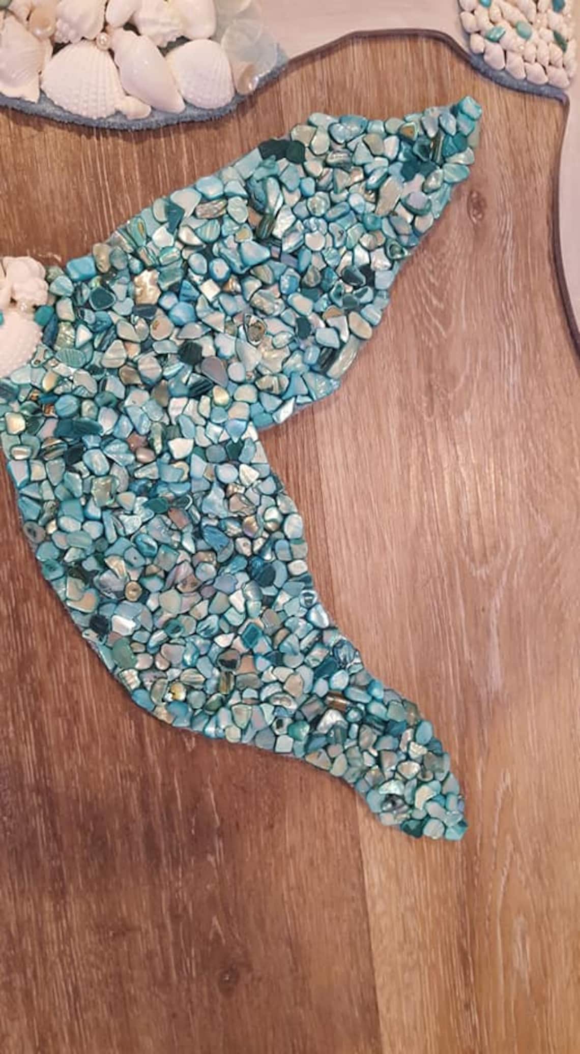 Seashell Mermaid Beach Decor Nautical Decor Coastal - Etsy