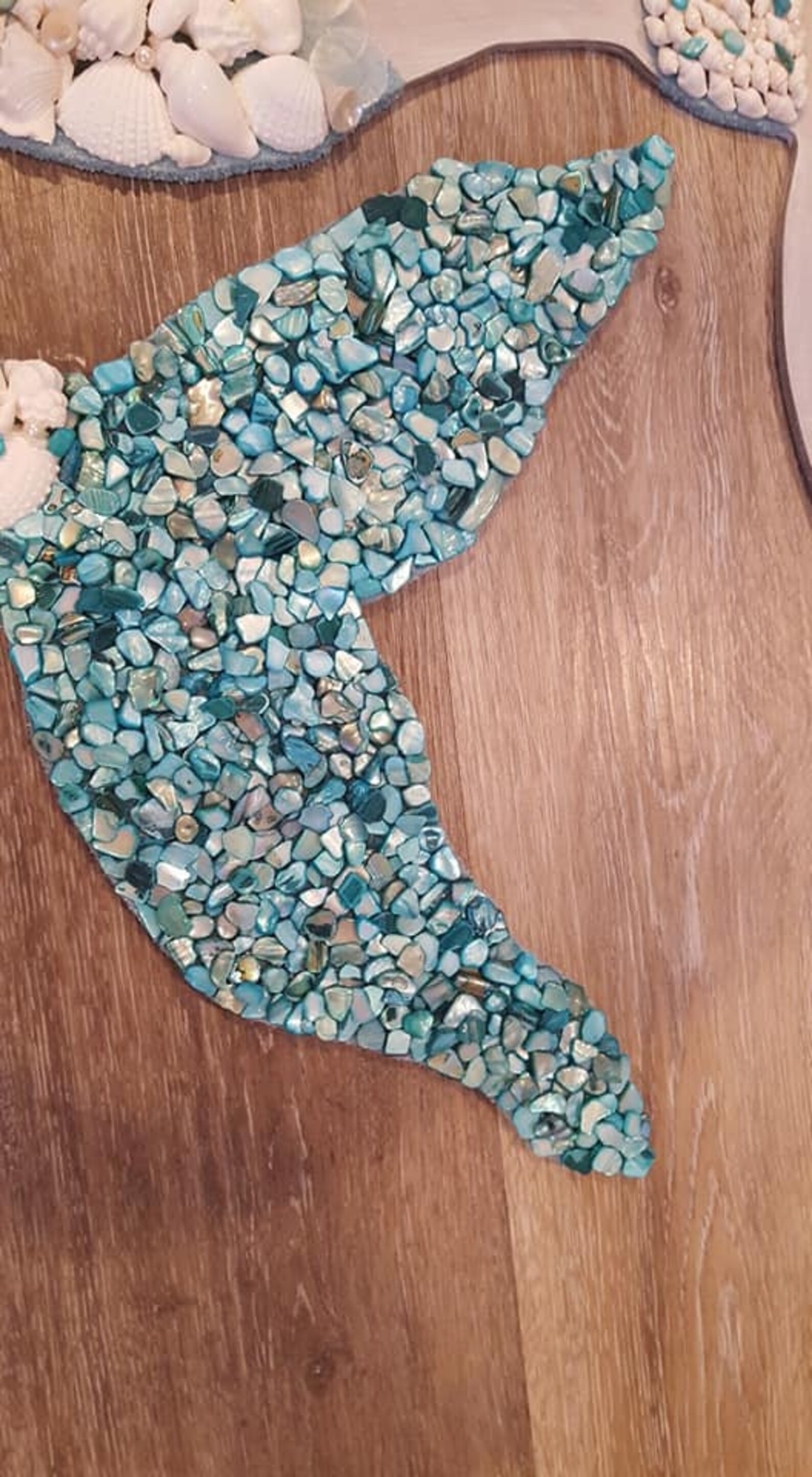 Seashell Mermaid Beach Decor Nautical Decor Coastal - Etsy