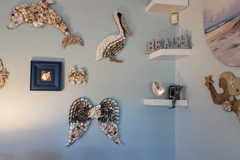 Seashell Angel Wings Abalone & Seashell Angel Wings | Etsy