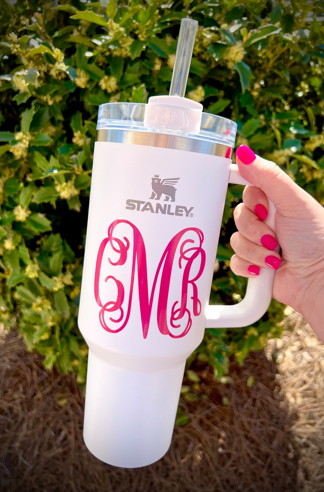 Stanley Mug Monogram Decal DIY Personalized Decal Initial Monogram ...