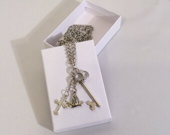 Long key necklace | Etsy