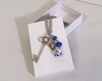 Long key necklace | Etsy