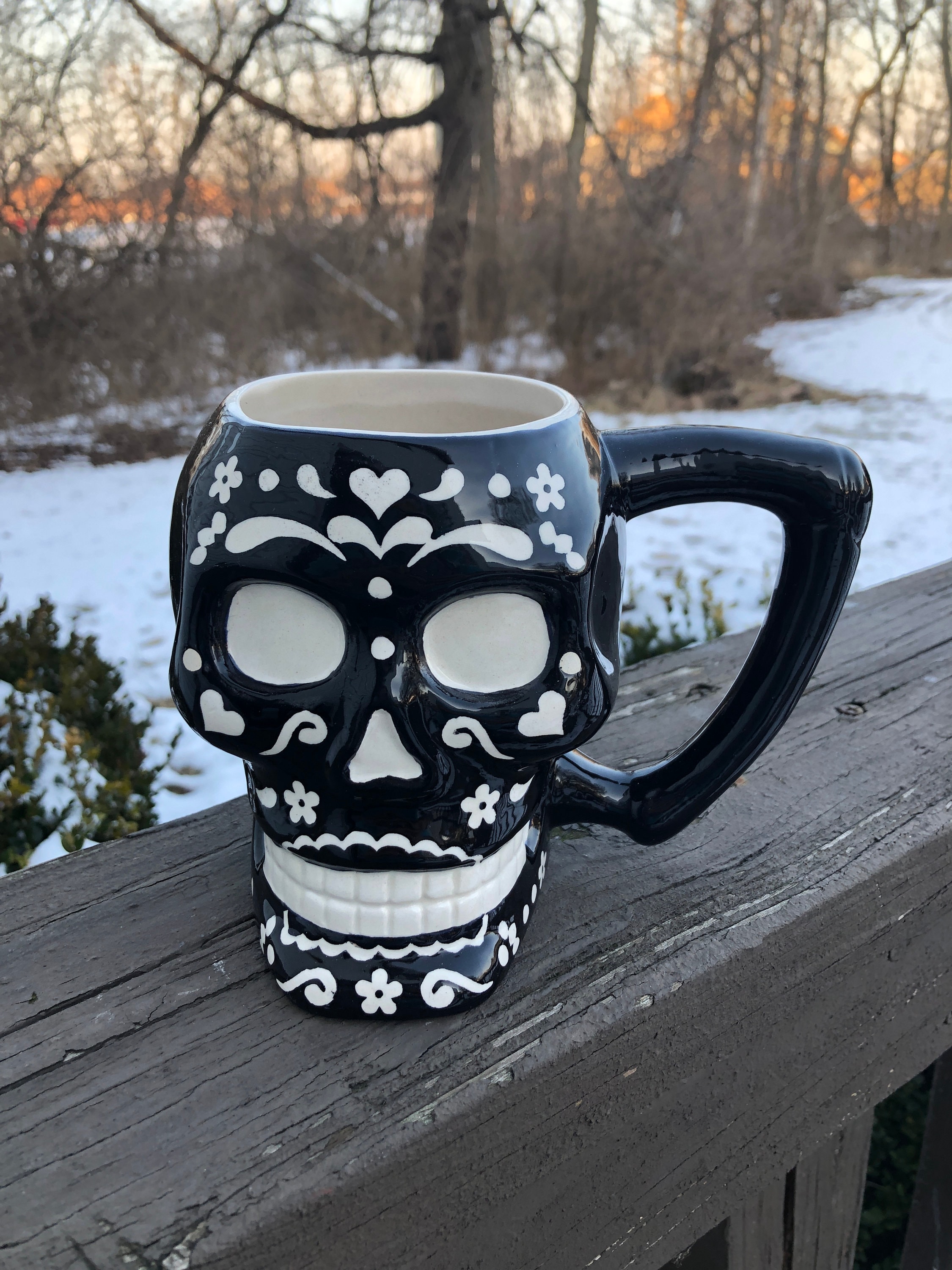 Skull Head Water Mug Gothic Design Coffee Beer Mugs For Halloween Party ...