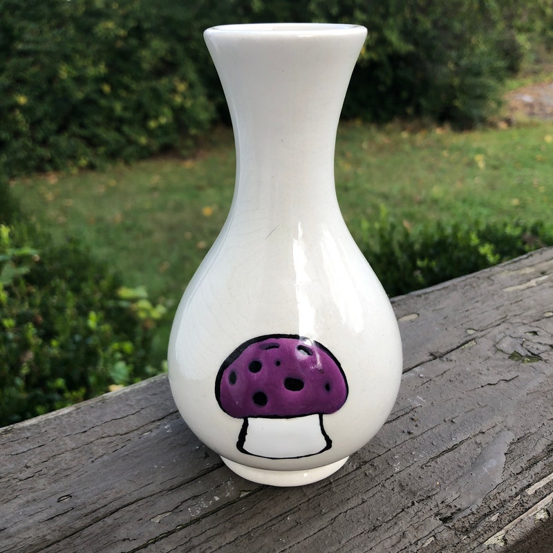 Purple Ceramic Vase - Etsy