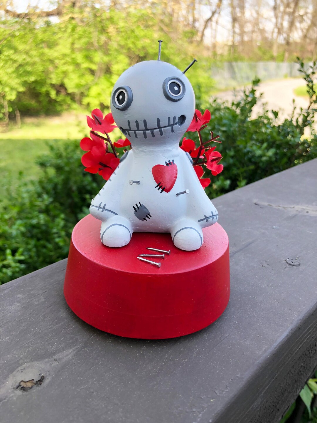 Cute Voodoo Doll Statue Figure Figurine Sculpture OOAK Handmade Hand ...