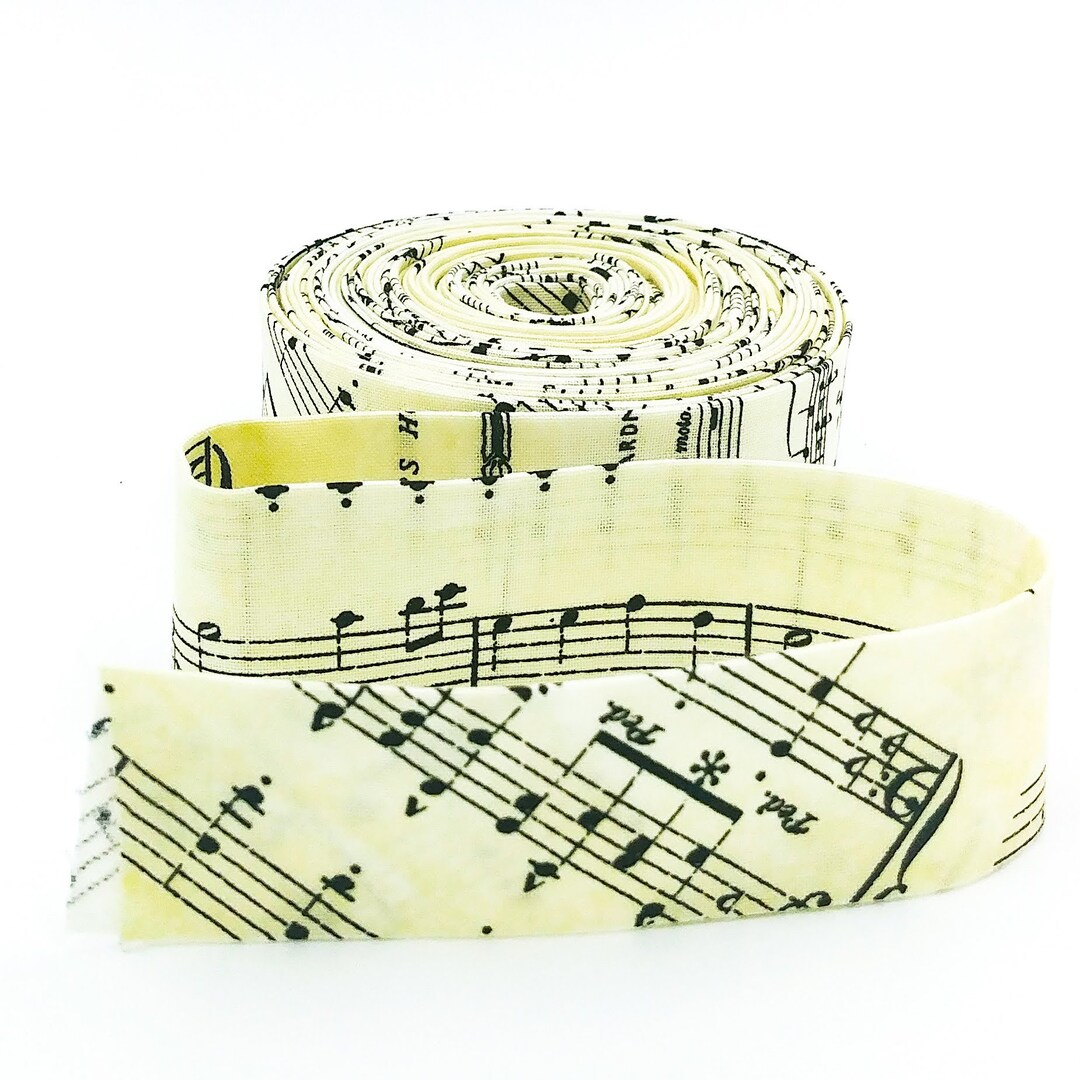 Quilt Binding Journal Basics Music Scores Parchment 1 1/4" Single Fold ...