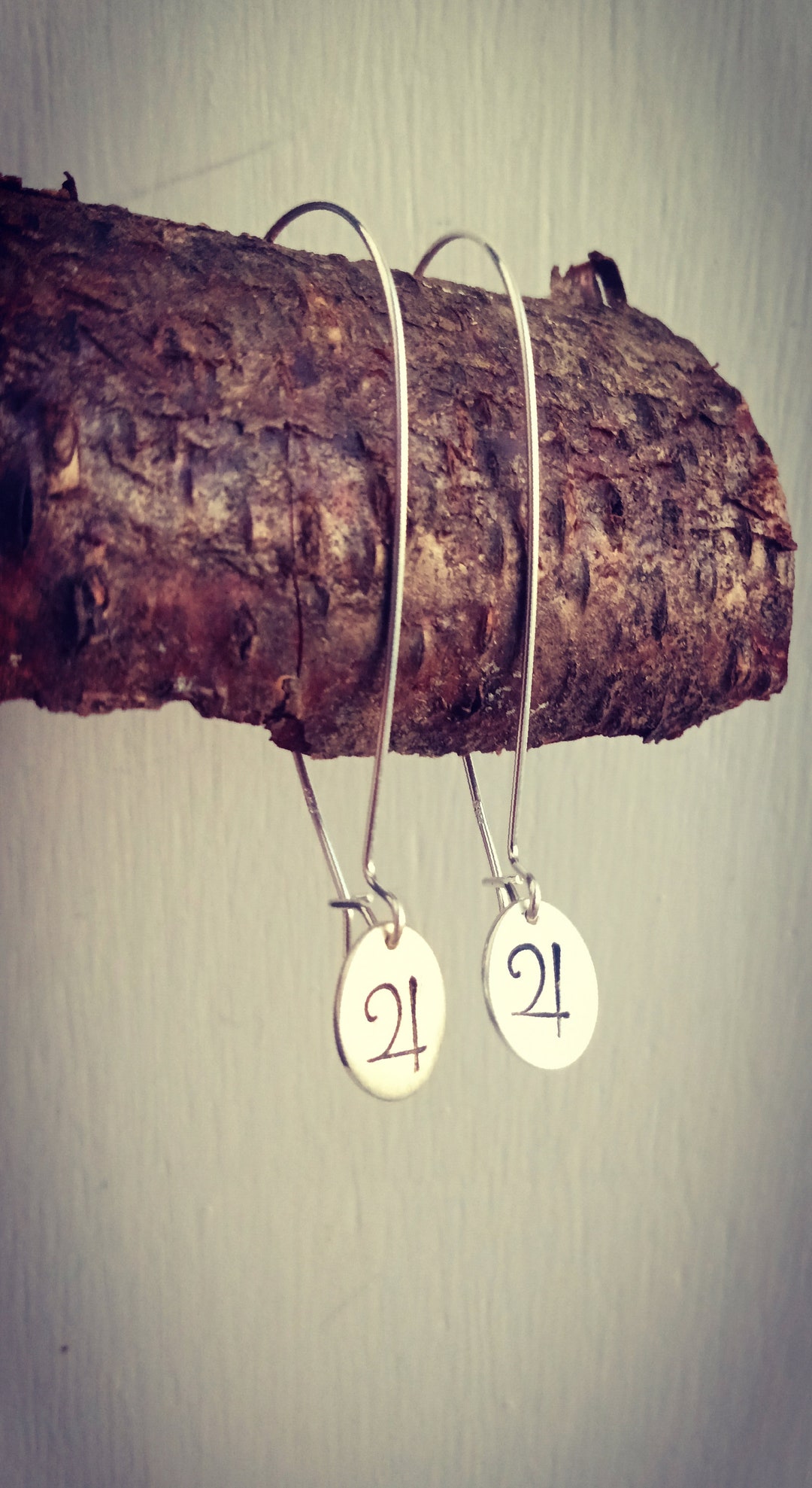Sterling Silver Jupiter Symbol Drop Earrings: Manifestation Jewelry - Etsy