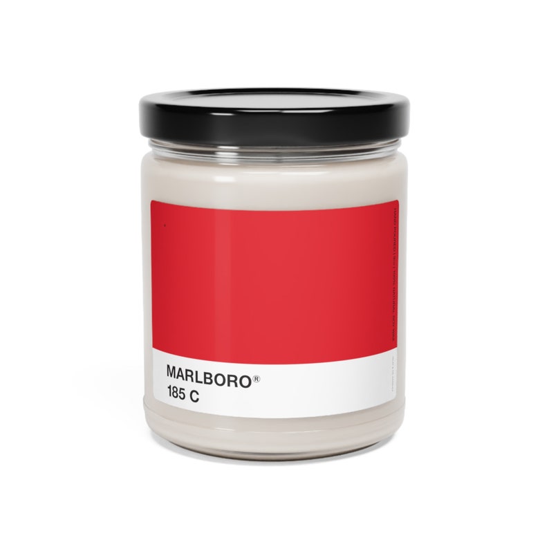 Marlboro Red Color Swatch Candle | Natural Soy Wax Candle, 9oz, Cowboy ...
