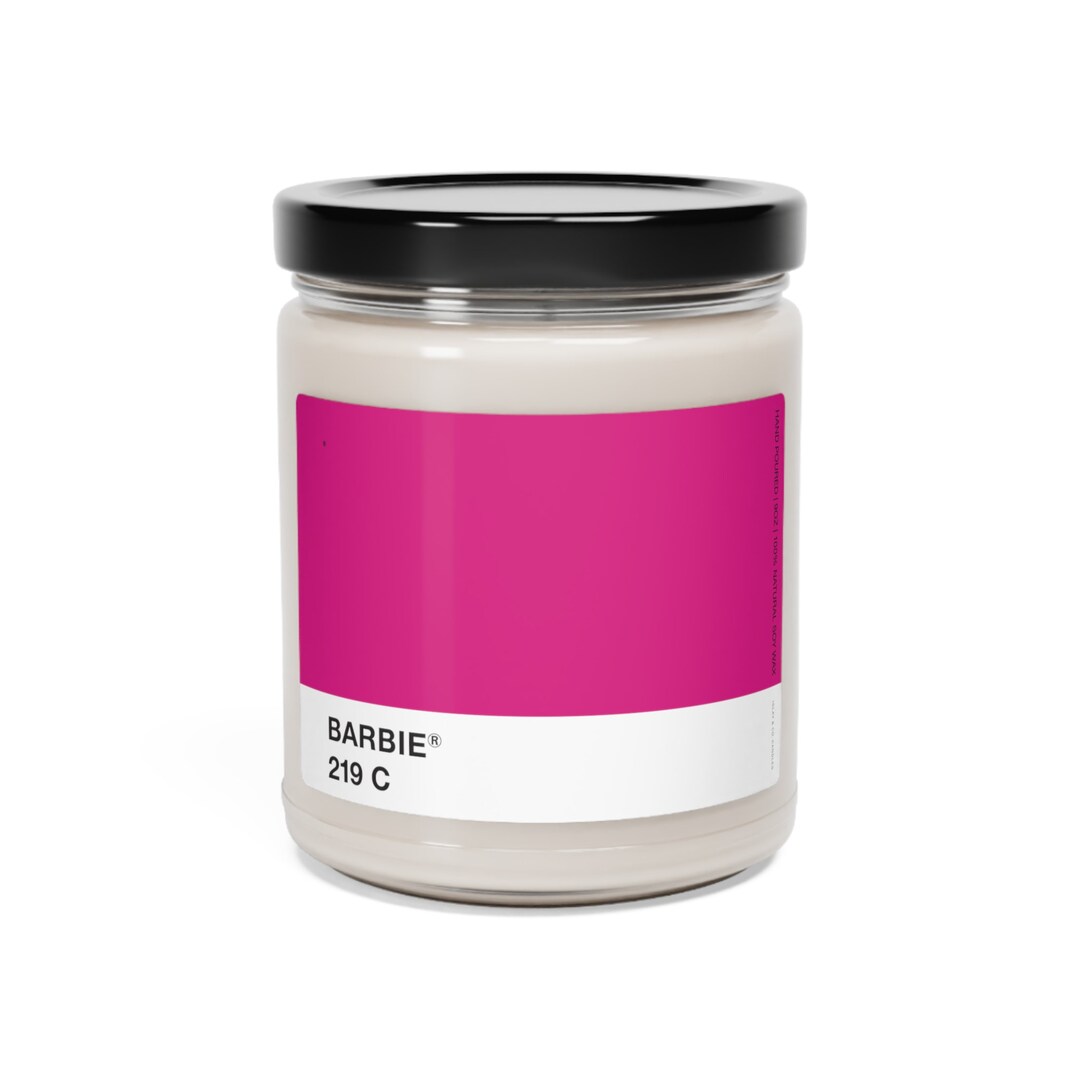 Barbie Pink Color Swatch Candle Natural Soy Wax Candle, 9oz, Barbiecore ...
