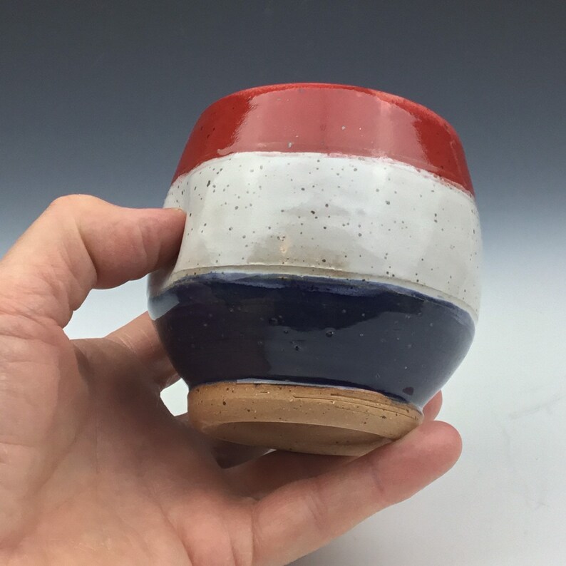 Handmade Ceramic Pottery France Flag Inspired Whiskey Wine - Etsy