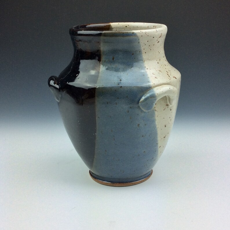 Handmade Flat Sided Ceramic Pottery Jug Pot Flower Vase in - Etsy
