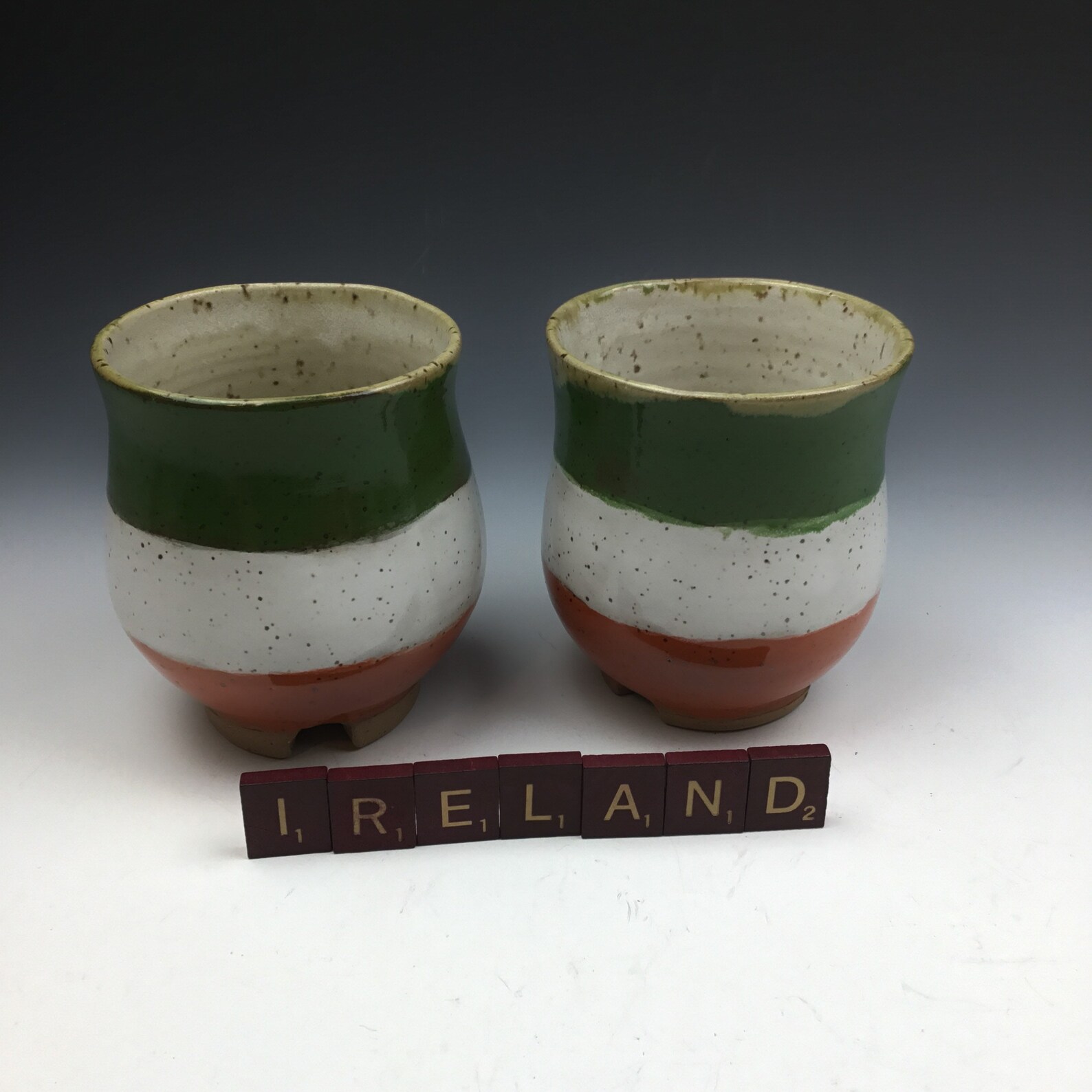 Pair of Irish Whiskey Sipping Cups Handmade Pottery Ceramic - Etsy