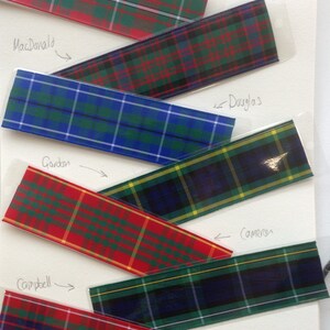 Handmade Scottish Tartan Bookmark With Needle Felted Thistle / Highland ...