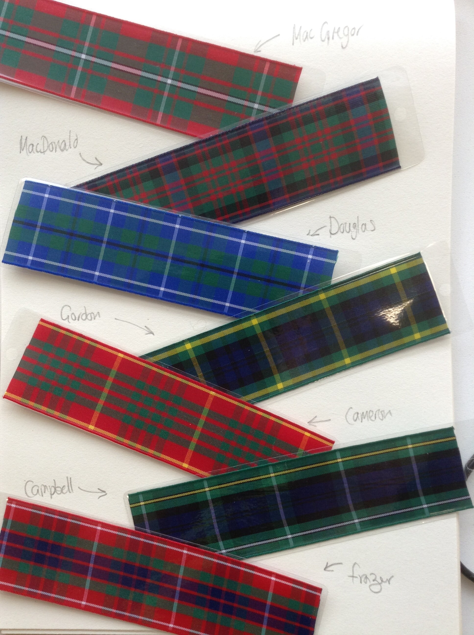 Handmade Scottish Tartan Bookmark With Needle Felted Thistle / Highland ...