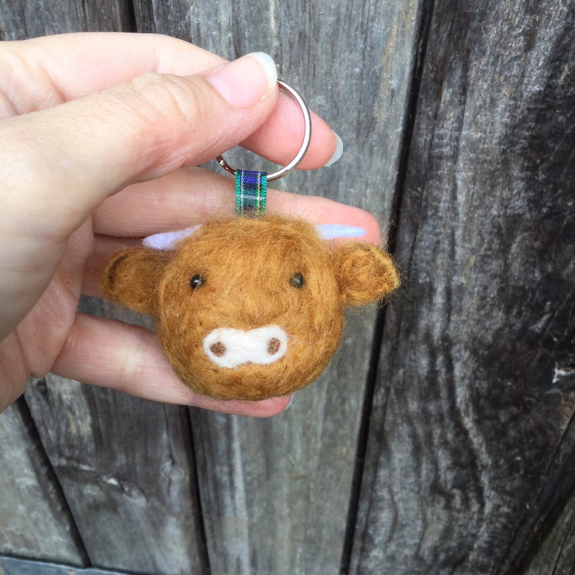 Highland Cow Keyring Handmade Needle Felted Keyring With a - Etsy UK