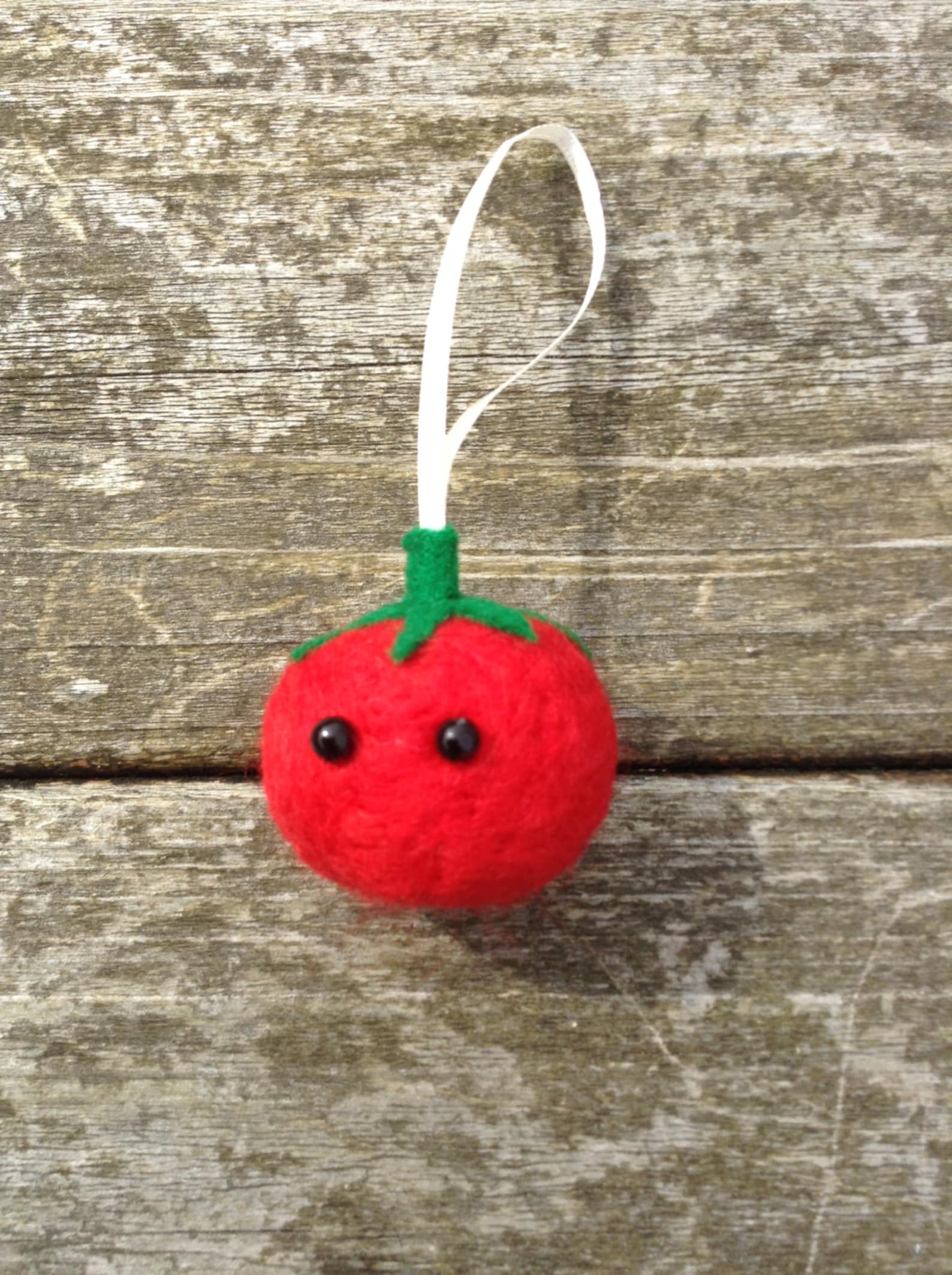 Tomato Bauble Needle Felted Decoration Handmade From Sheep Wool - Etsy UK