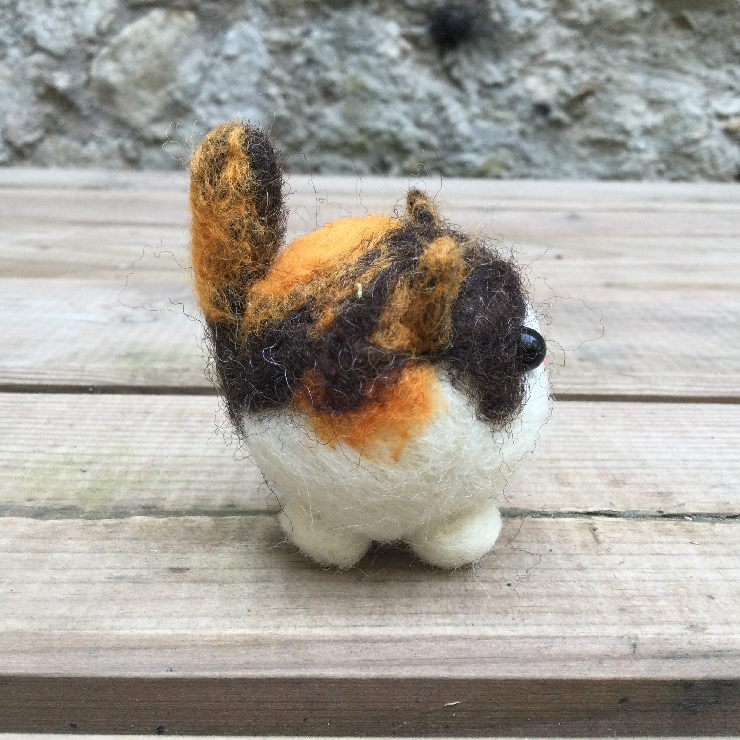 Calico Kitten/ Calico Cat Needle Felted Decoration or Keyring - Etsy UK